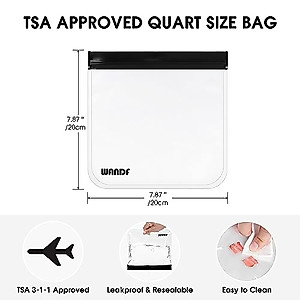 WANDF Hanging Travel Toiletry Bag for Women Men with TSA Approved Quart Size Bag Large Toiletries Cosmetics Makeup Organizer (Purple)