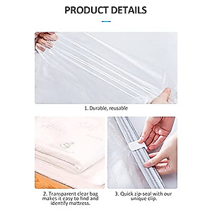 Mattress Vacuum Storage Bag 2 Sizes Zippered Mattress Bag Vacuum Sealer Bag For Memory Foam Mattress Moving Shipping Storage