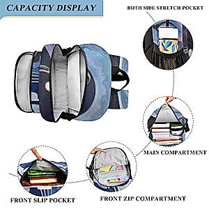 ALAZA Violin Music Note Musical Laptop Backpack Purse for Women Men Travel Bag Casual Daypack with Compartment & Multiple Pockets