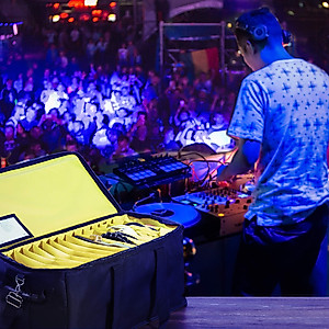 Loudmouth Large Cable File Bag | Music Cord Organizer Case for Musician and DJ | Professional Durable Gig Bag for Sound Lighting Camera Gear Equipment and Accessories