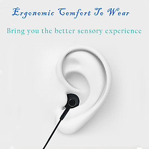 Yshein VR Dual Headphone for Meta Quest Pro, VR Gaming Earphones for Meta Quest Pro in-Ear Short-Cord with Silicone Earbuds Caps (24cm,Black)