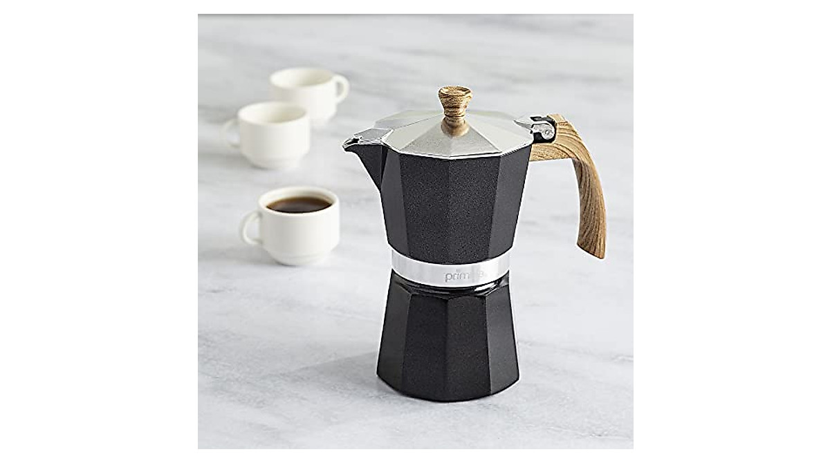 Primula 6-Cup Aluminum Espresso Maker for Stovetop & Camping