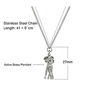 Taouzi Valentine's Day Hug Necklace for Women Couples Necklace for women Message Card Necklace Stainless Steel Necklace Valentine's Day Gift for Women