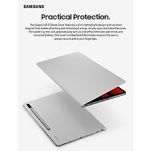 Samsung Galaxy Tab S7 Book Cover (Mystic Silver)
