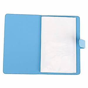 Photo Album,3in 96 Pockets PU Universal Photo Album Cardcase Bank Card Storage Book for mini11/8/9/7s/25/70/90 Camera Photograph(Blue)