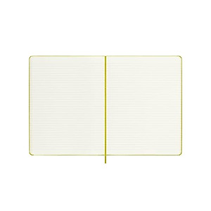 Moleskine Classic Notebook, Hard Cover, XL (7.5" x 9.5") Ruled/Lined, Hay Yellow (Silk), 192 Pages