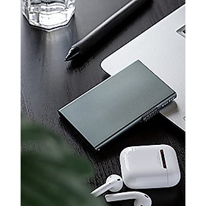 VULKIT Minimalist Credit Card Holder Pop Up Cards RFID Protection Slim Metal Wallet