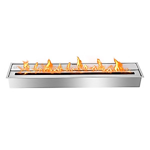36" Indoor Ethanol Burner - Ignis Eco-Hybrid 3600 Ventless Fireplace Insert