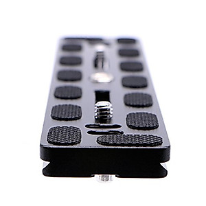 HITHUT PU-200 200mm Universal Lengthened Quick Release Plate Slide Rail with D-Ring Screw for Tripod Ball Head DSLR Camera, Arca-Swiss Compatible