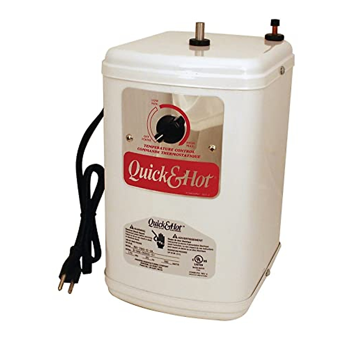 Westbrass D272HFP-62 Develosah 2-Handle Hot and Cold Water Dispenser with Instant Heating Tank, Matte Black