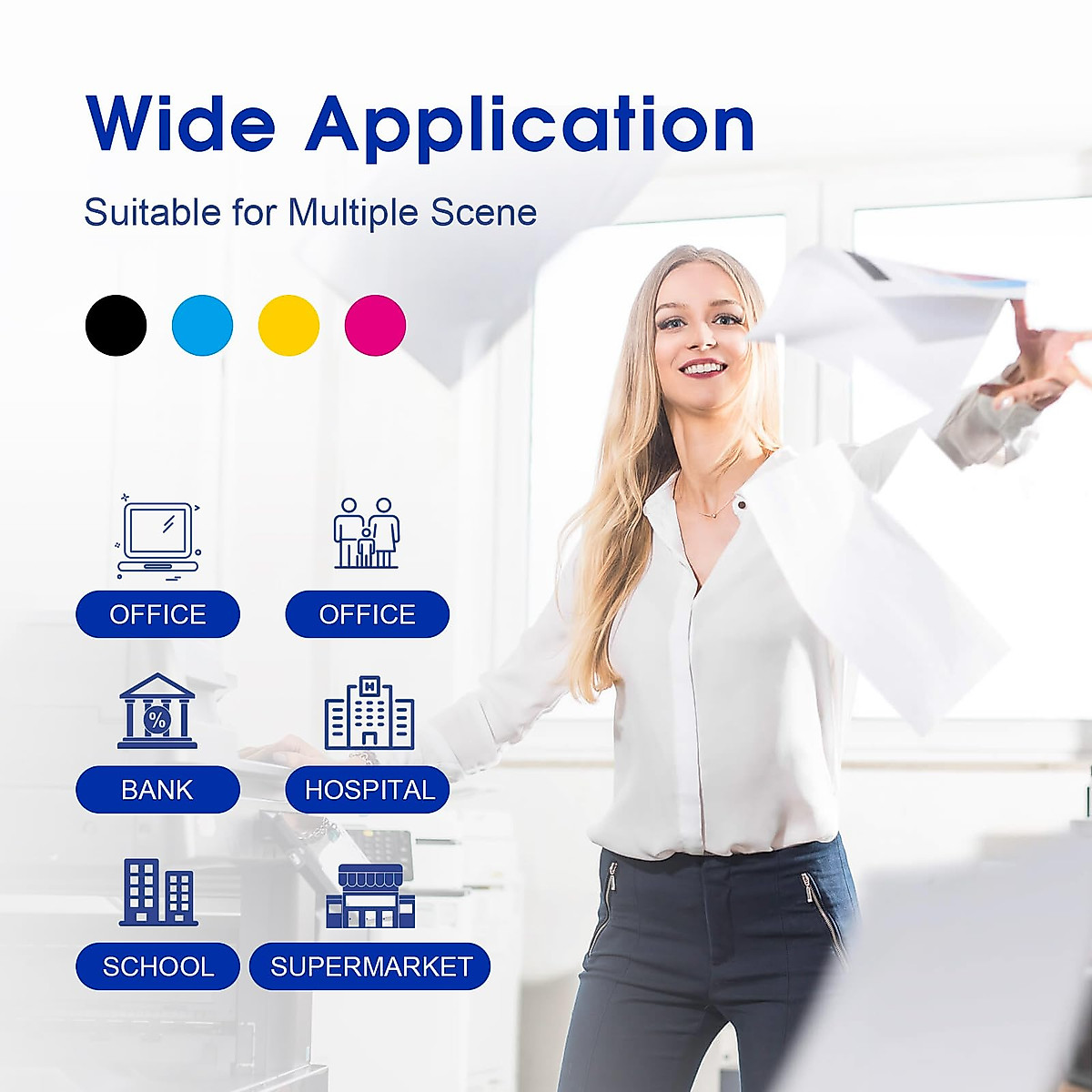 Clorisun 502 Pigment Refill Ink Bottles Replacement for Epson 502 T502 Use with Expression ET-2760 ET-2750 ET-3760 ET-4760 ET-3750 ET-4750 ET-3710 ET-15000 ET-3700 2700 Ecotank Printer (3 Black)