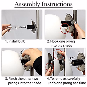 Simple Designs LF1044-BSN 66" Tall Mid Century Modern Standing Tree Floor Lamp w Dual White Glass Globe Shade for Study, Living Room, Bedroom, Entryway, Brushed Nickel
