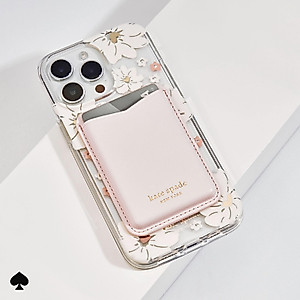 kate spade new york Magnetic Wallet/Card Holder - Compatible with MagSafe Phones and Cases - Pale Dogwood