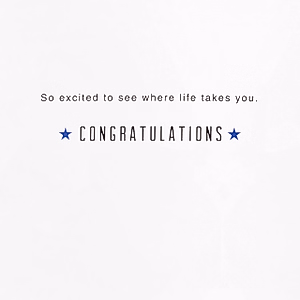 Hallmark Signature Graduation Card (Go Change the World Letterboard)