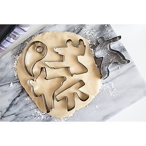 Fox Run Brands Cookie Cutters, Set of 5, Karate, Metallic