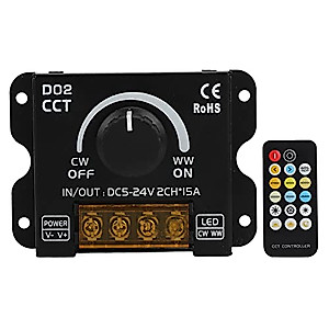 LED Dimmer, DC 5V24V LED Light Dimmer 2 Channel For Home For Bar