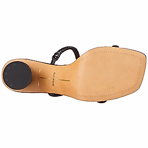 Dolce Vita Women's Noles Chunky Round Heel, Black Rhinestone, 8.5