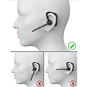 New bee Bluetooth Headset V5.2 Wireless Bluetooth Earpiece 24Hrs Talktime CVC8.0 Dual Mic Noise Cancelling for iPhone/Android/Driver/Business/Office