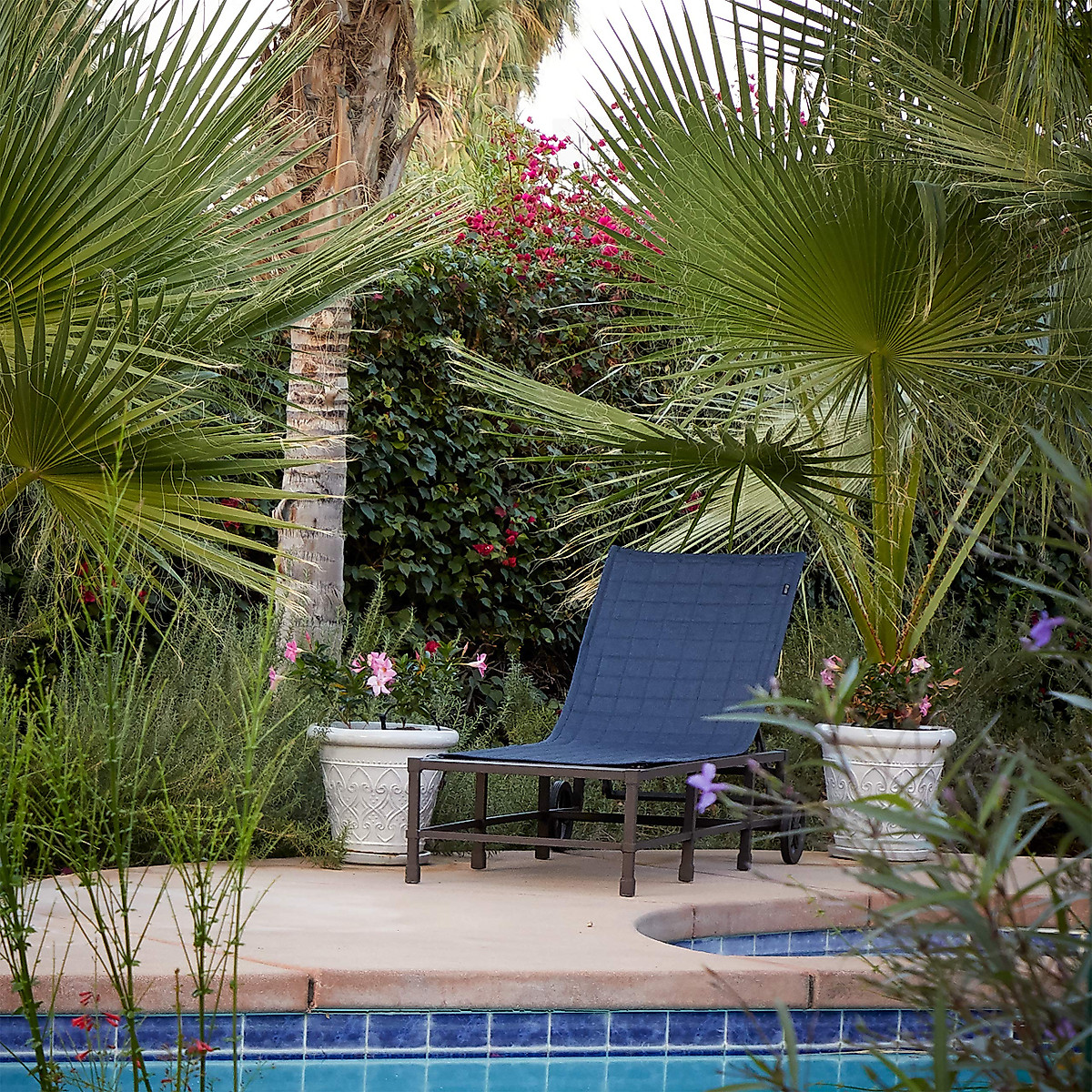 Classic Accessories Montlake Water-Resistant 80 Inch Patio Chaise Lounge Slipcover, Heather Fern, Patio Furniture Covers