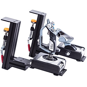 MEZA-Set of 2 Hotas Desk Mounts Joystick Mount Compatible with Logitech G X52/X52 Pro/X56/X56 Rhino/Thrustmaster T.16000M FCS/TCA Officer Pack Airbus Hotas Mount