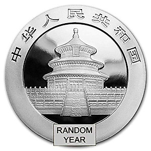 2016 - Present (Random Year) Lot of (5) 30 Gram Chinese Silver Panda with Certificates of Authenticity 10 Yuan ¥10 BU