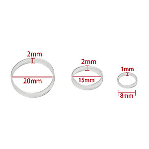 Minihope Mini Rubber Bands Soft Elastic Bands Clear Polyband Elastics 1000 Count for Women Kids Braids Hair Clear - Fine Hair Pain-Free