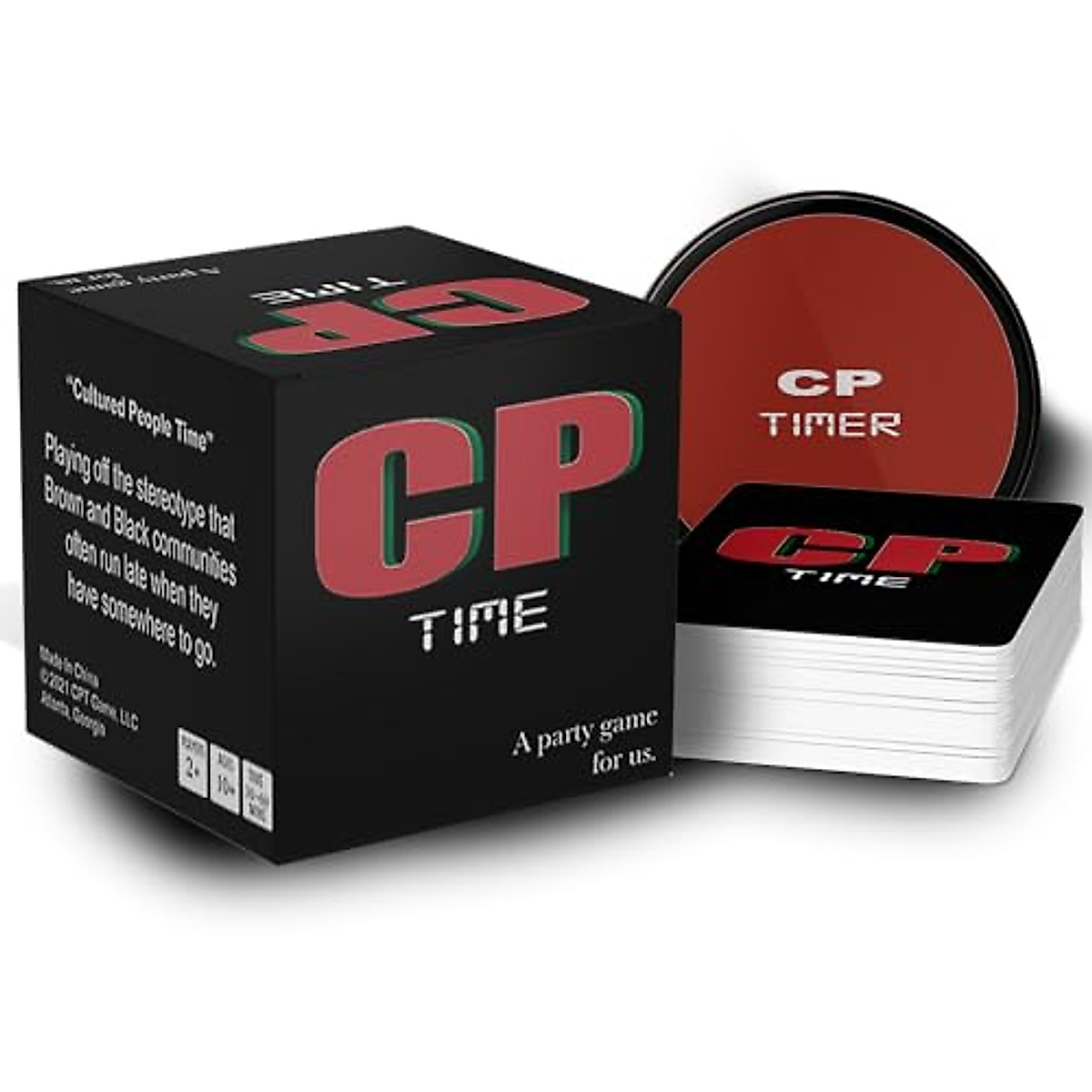 Cp Time Game: A Party Game for US - Card Game for The Culture. Beat The Unpredictable Timer!, Black Trivia Style Game, Multiple Categories: Pop Culture, Music, General Knowledge, & More!
