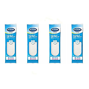 Dr. Scholl's Double Air-Pillo Insoles Men's or Women's -1 Pair, Pack of 4