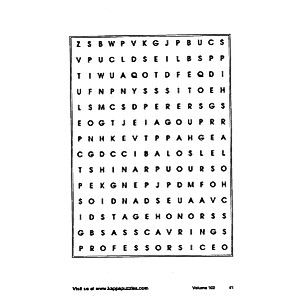 KAPPA Super Saver LARGE PRINT Word Search Puzzle Pack-Set of 9 Carry-Along Digest Size Books