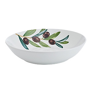 Studio Nova Olive Set of 4 Pasta Bowls, 8 Inch, 20 Ounce, White
