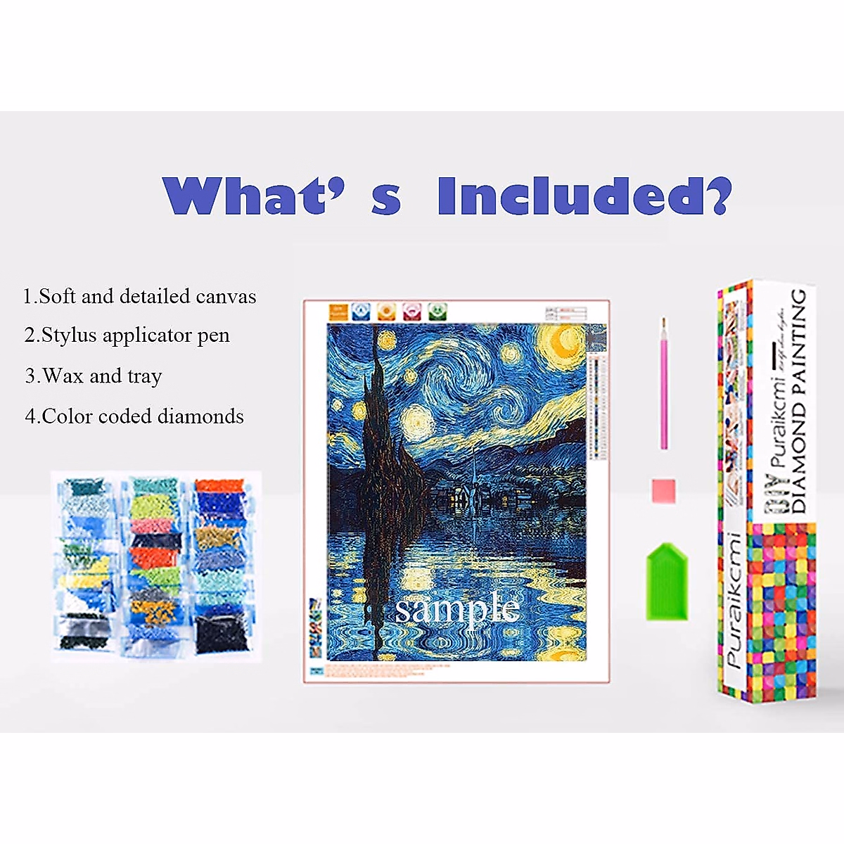 5D DIY Diamond Art Painting for Adults and Kids Full Round Drill Rhinestone Embroidery for Wall Decoration 12X16 inches