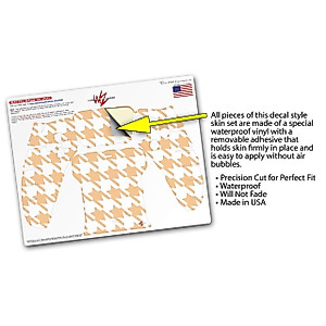 WraptorSkinz Skin Wrap compatible with Sony PS5 DualSense Controller Houndstooth Peach (CONTROLLER NOT INCLUDED)