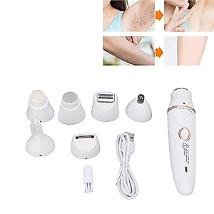 Trimmer Body Hair, Electric USB Portable Charging Exfoliate Whole Body Wash Deep Wet and Dry Use for Women for Underarms