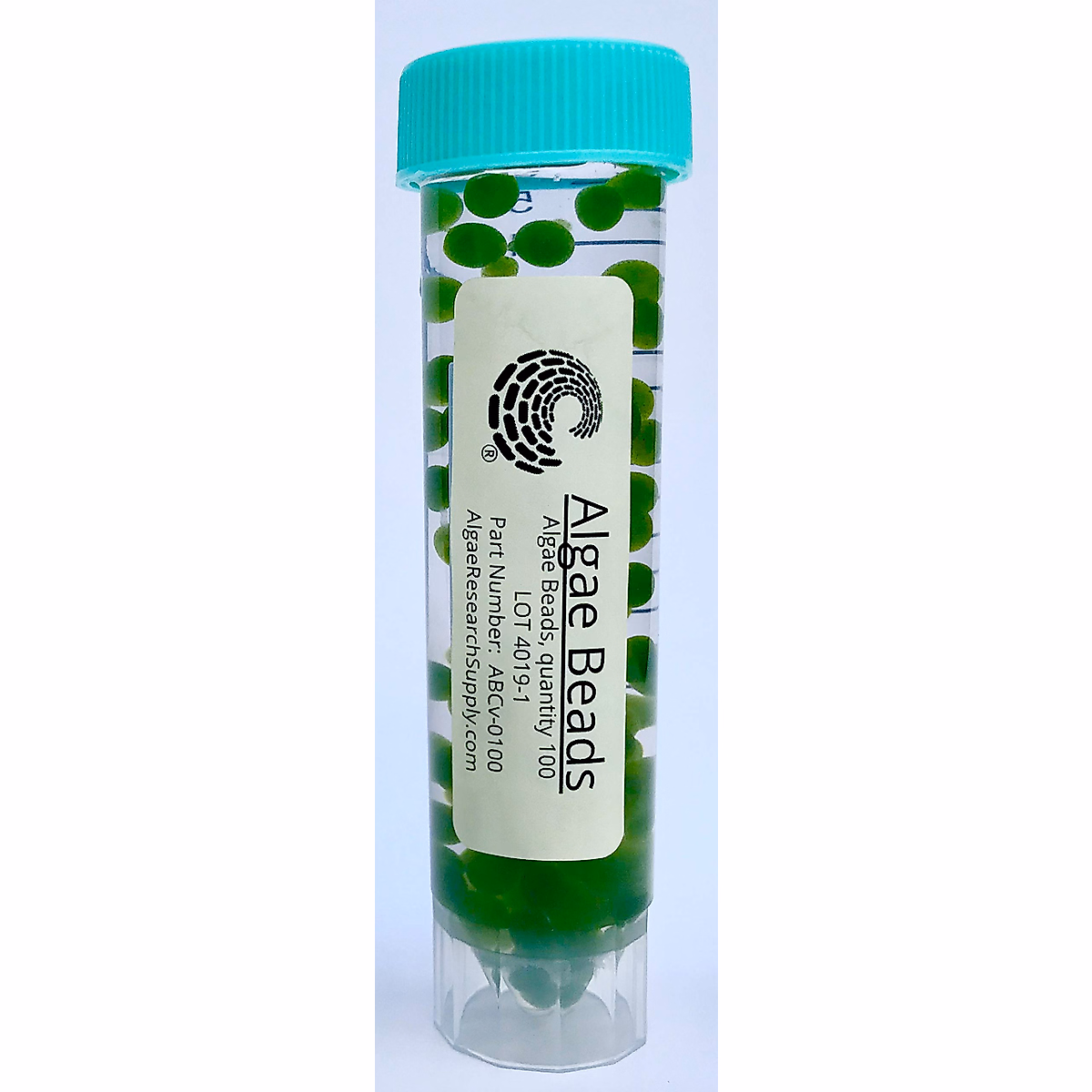 Algae Research and Supply: Algae Beads (Ready-to-go Algae Beads in Indicator- snap vials (x10))