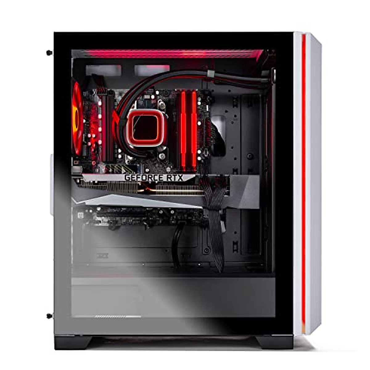 Skytech Gaming Skytech Chronos Gaming PC Desktop – AMD Ryzen 7 7700X 4.5 GHz, RTX 3070 Ti, 1TB NVME SSD, 32G DDR5 RGB, 750W Gold PSU, 360mm AIO, AC Wi-Fi, Windows 11 Home 64-bit