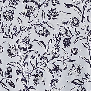 Vera Bradley Women's Lightweight Soft Fringe Scarf, Perennials Misty Surf, One Size