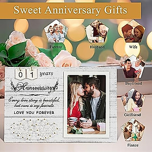 Wedding Anniversary Picture Frame Gift for Couple- Personalized Wedding Frames Gifts-Every Love Story is Beautiful but Our is My Favorite, Personalized Frames Gifts Hold 4x6 inch Photos