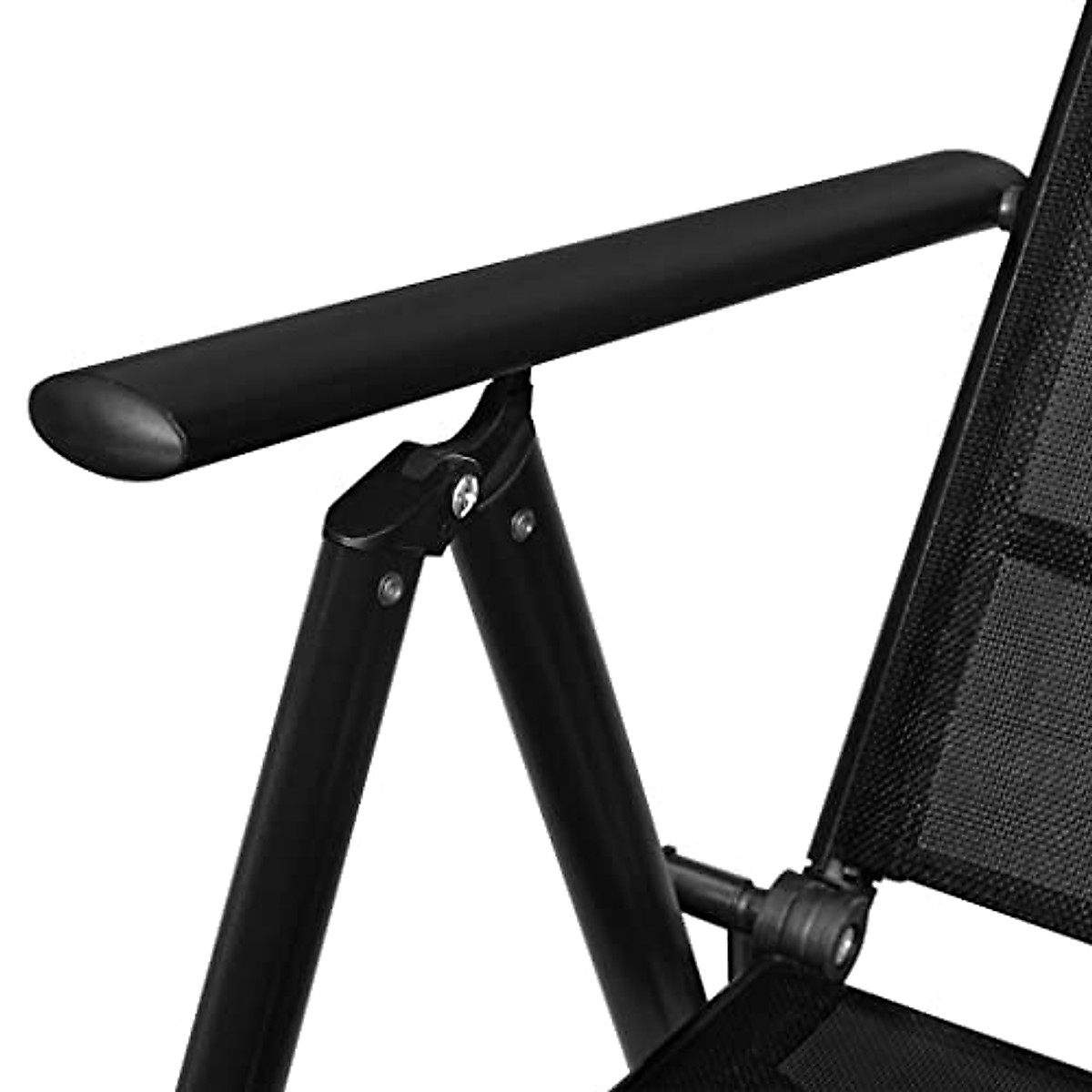 YUHI-HQYD 7 Piece Patio Dining Set,Balcony Bar,Party Furniture,Comfortable Casual Furniture,Suitable for Balcony, Deck, Backyard, Patio, Garden, Poolside, etc.Aluminum Black