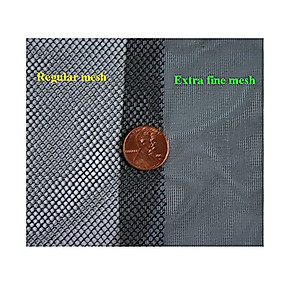 Aquapapa Aquarium Filter Media Zipper Mesh Bags for Pellet Carbon Bio Balls Ceramic Rings Ammonia Remover (8"x 5.5" 3-Pack, Black)