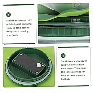 LABRIMP Outdoor Solar Lights LED Decorative Night Lily for Lights Solar Pool Light Swimming Floating Decoration Flower Pad Lamp Outdoor Garden Pond Accessories Solar Lights