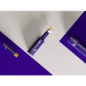 GK HAIR Global Keratin Miami Bombshell 9.5 Fl Oz Taming Blonde Purple Treatment - Hair Smoothing Toning Blowout Treatment Series Straightening Professional Results Removes Yellow Orange Brassy Tones