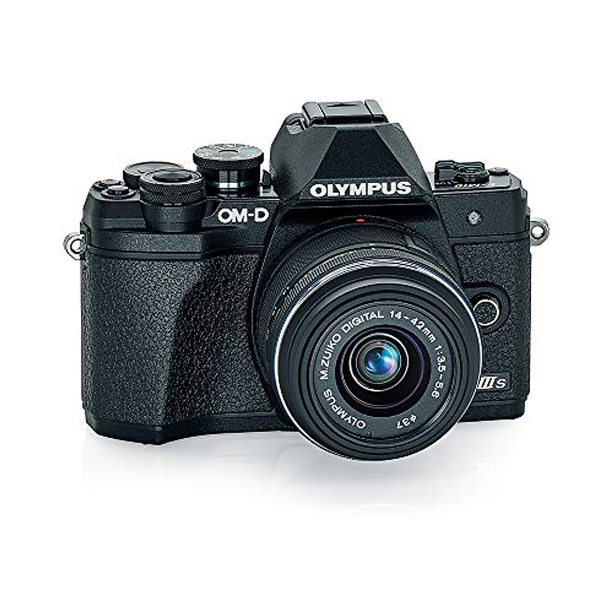 OLYMPUS OM-D E-M10 Mark IIIs Black Body with Black M.Zuiko Digital 14-42mm F3.5-5.6 IIR Lens, V207111BU000
