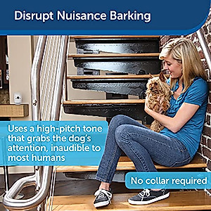PetSafe Single Room Indoor Dog Bark Control - Ultrasonic Device to Deter Barking Dogs - No Collar Needed - Up to 25 ft Range - Automatic Anti-Bark Pet System