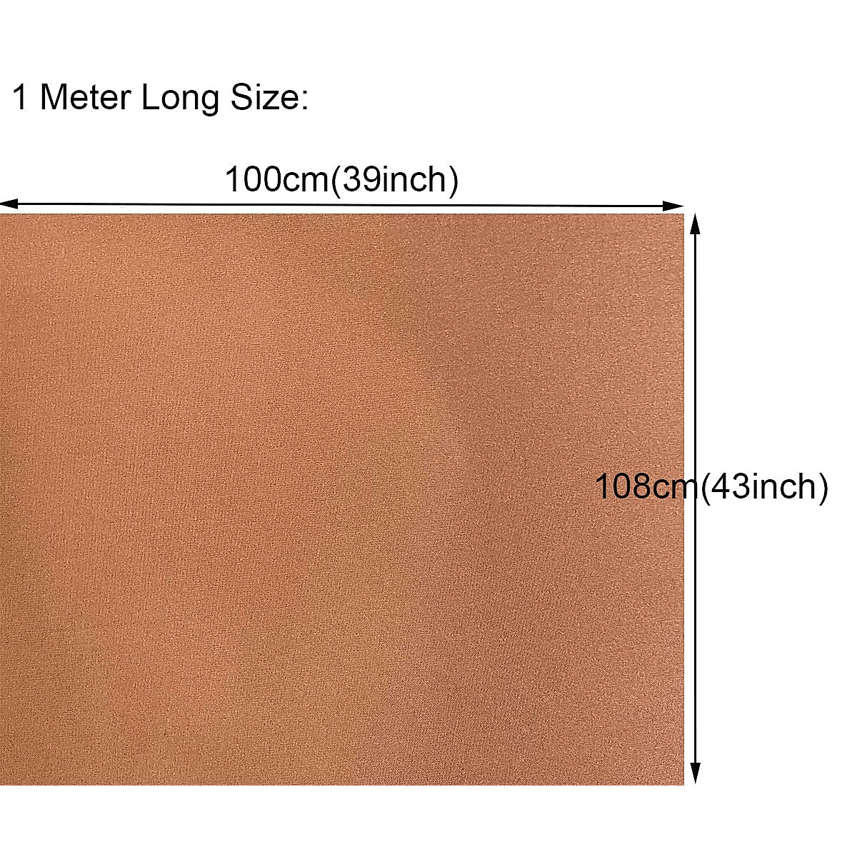 Amerthing Pure Copper Faraday Fabric RF & LF Electromagnetic Fields Gold Color Blocking Fabric 1 Meter (39"x43" inch)