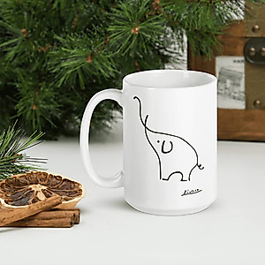 Elephant Sketch Artwork Mug ~ (11oz or 15oz)