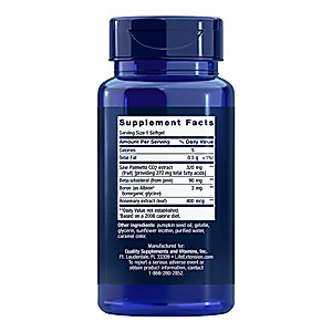 Life Extension PalmettoGuard Saw Palmetto & Beta-Sitosterol – Supports Healthy Prostate Function & Hormone Metabolism Health – Supplements for Men - Gluten-Free, Non-GMO – 30 softgels