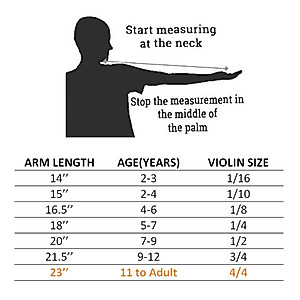 Paititi 4/4 Full Size Artist-100 Student Violin Starter Kit with Brazilwood Bow Lightweight Case, Shoulder Rest, Extra Strings and Rosin