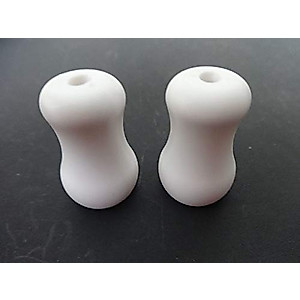 Amazing Drapery Hardware 6 Qty:White Plastic Cord Tassel for Blinds or Shade Pull Cord: Vase Shape