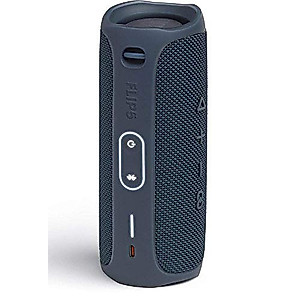JBL Flip 5 Waterproof Portable Wireless Bluetooth Speaker Bundle with Hardshell Protective Case - Blue