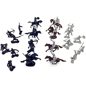 Guaishou Dragon Knight Action Figure Horse with Lance Fantasy World Ancient Soldiers Warriors Army Cavalry Party Favors Classic Soldier Toys